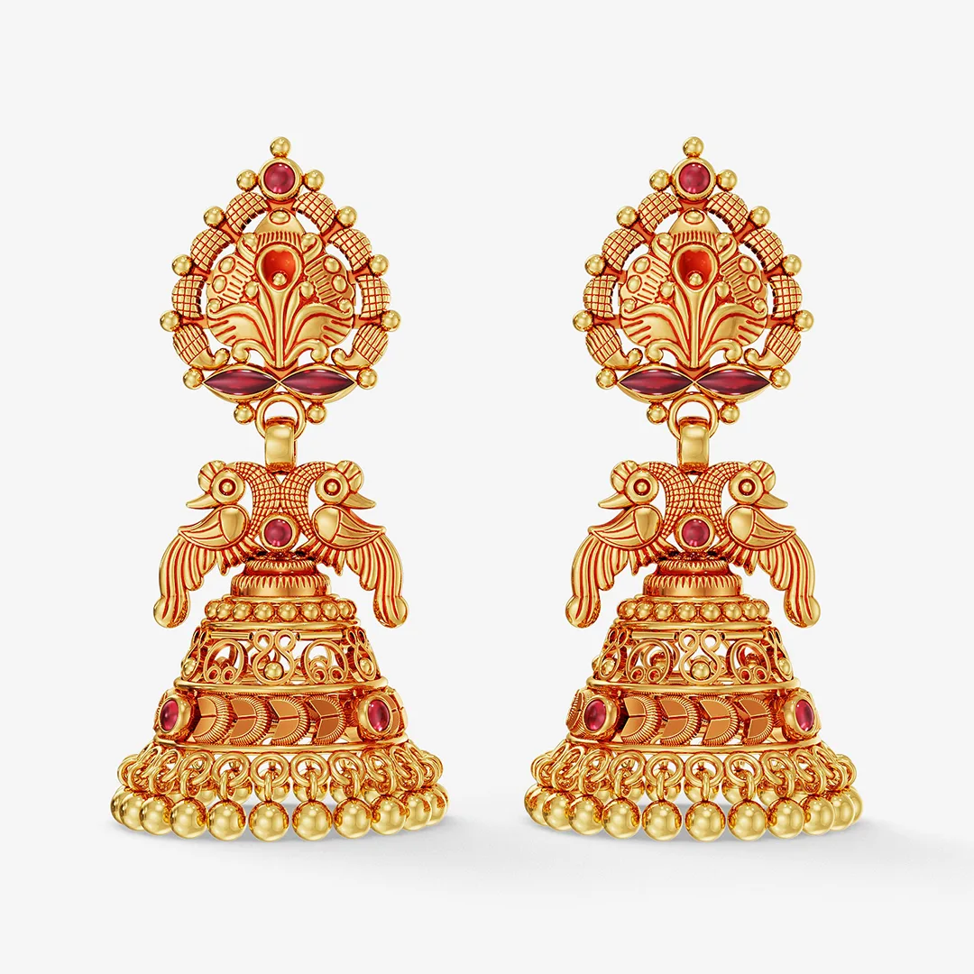 22K TRADITIONAL JHUMKA - Chhaganlal Dayaljee Jewellers CHD-THE ORIGINAL