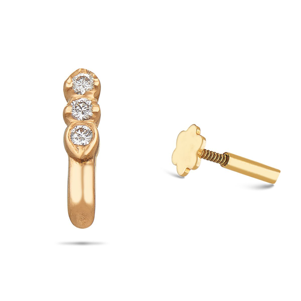 Diamond nosepin - Chhaganlal Dayaljee Jewellers CHD-THE ORIGINAL