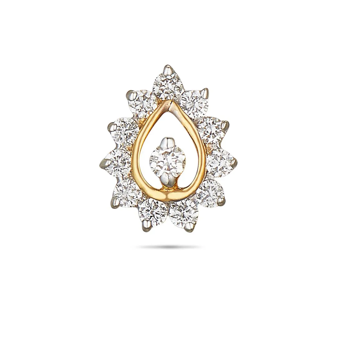 Diamond nosepin - Chhaganlal Dayaljee Jewellers CHD-THE ORIGINAL