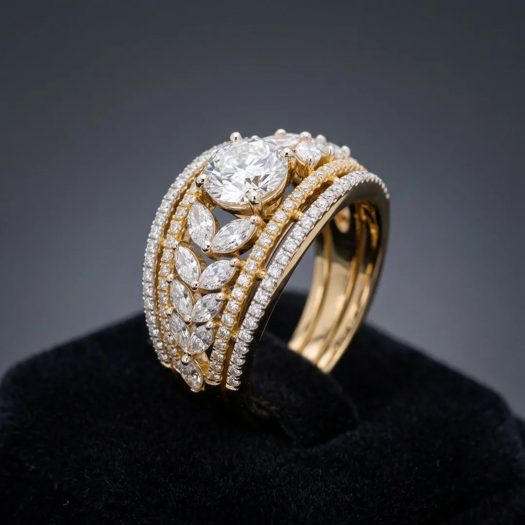 Regal Bloom Solitaire Diamond Ring - Chhaganlal Dayaljee Jewellers CHD ...